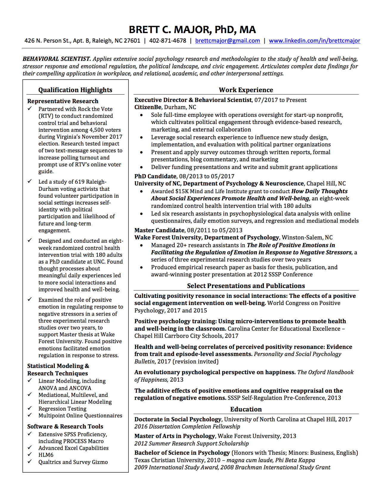 BrettMajor_Resume2018 – Brett Major